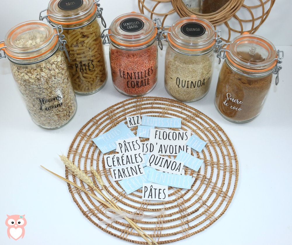 Sticker personnalisable "ingrédients" - ZD la Chouette